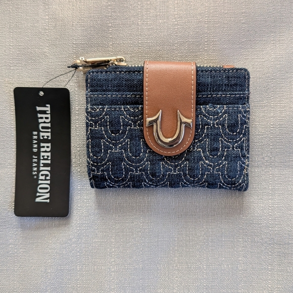 True Religion | Bags | True Religion Horseshoe Logo Embroidered Denim ...